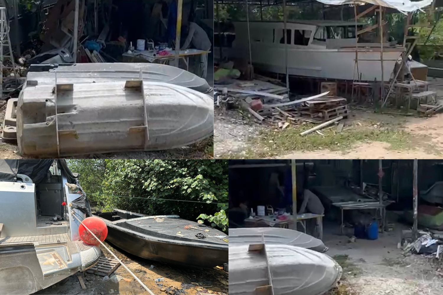 Galangan Kapal Fiber Diduga Ilegal Di Tanjung Riau Batam Menjadi Dapur ...